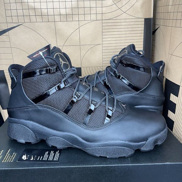 Jordan | Shoes | New Nike Air Jordan 6 Rings Winterized Triple Black ...